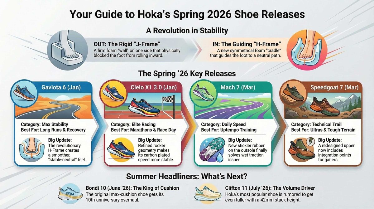 Hoka Running Shoe Guide Spring 2026 – Sundried